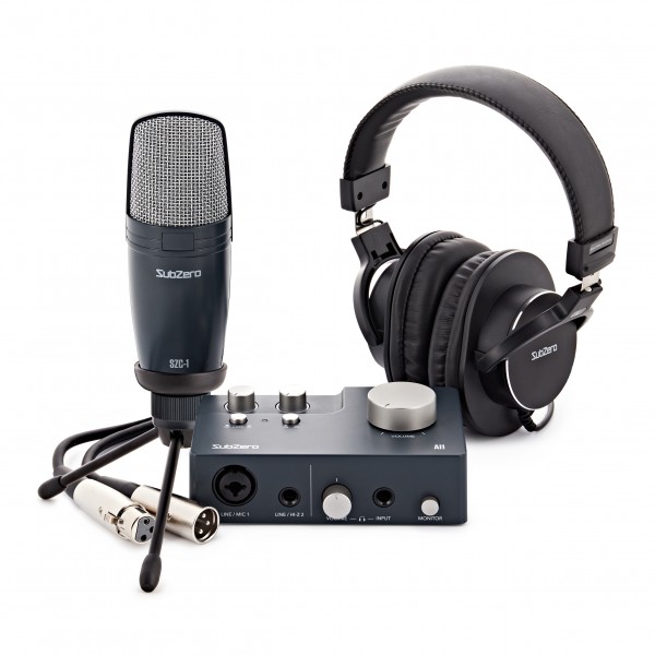 SubZero BASE-1 2-Channel Audio Interface Bundle - פליימק